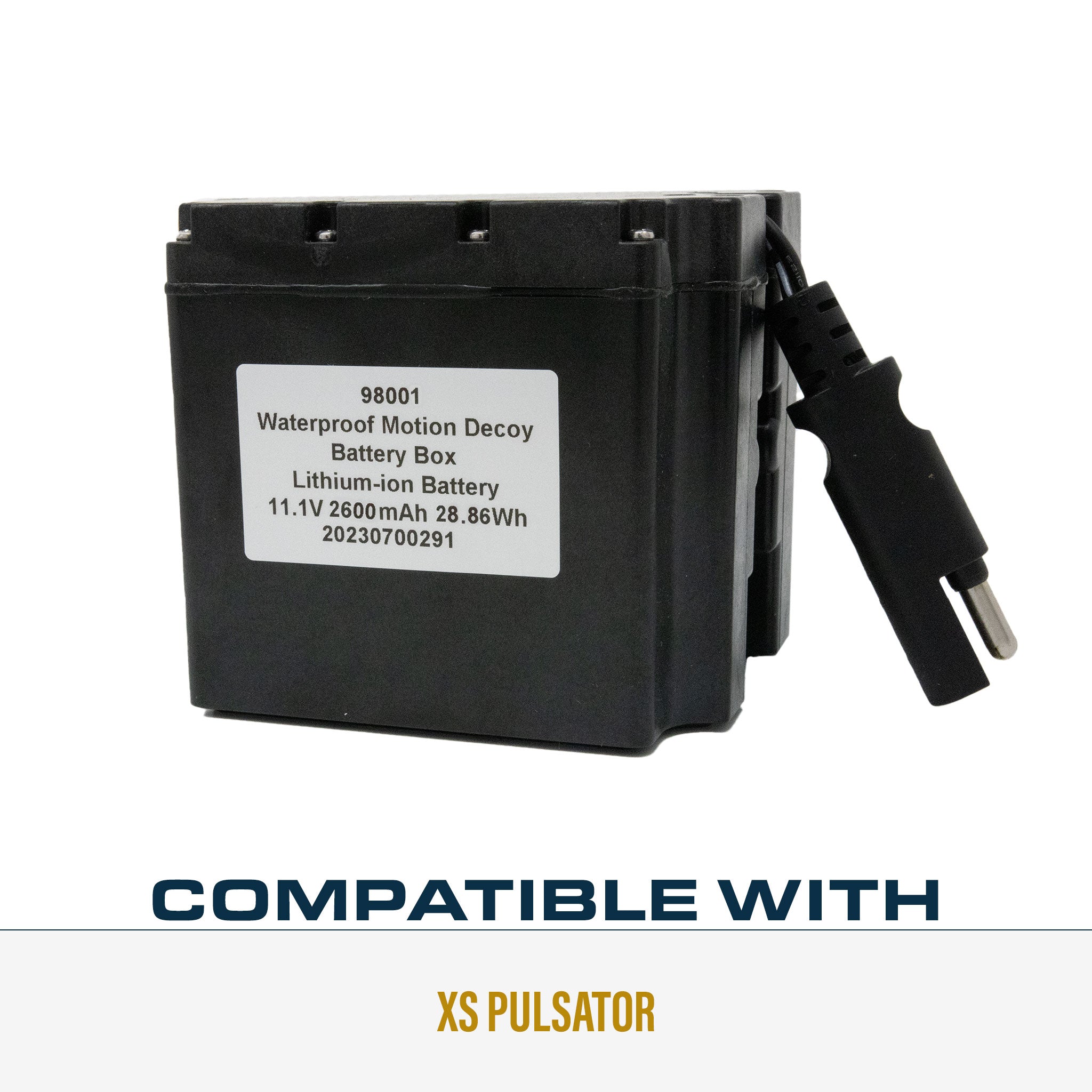XS 2.0 Waterproof Battery box for PULSATORS with Single Battery and Ti ...